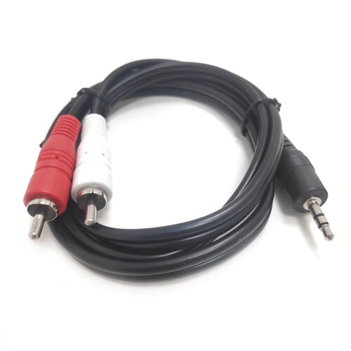 Аудио кабель джек/jack/aux 3.5mm/2 x RCA (тюльпаны) 3м