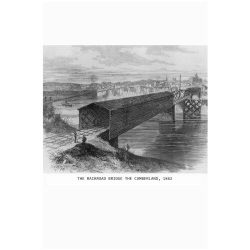 Постер / Плакат / Картина Мосты - Железнодорожный мост в Камберленде 50х70 см в подарочном тубусе
