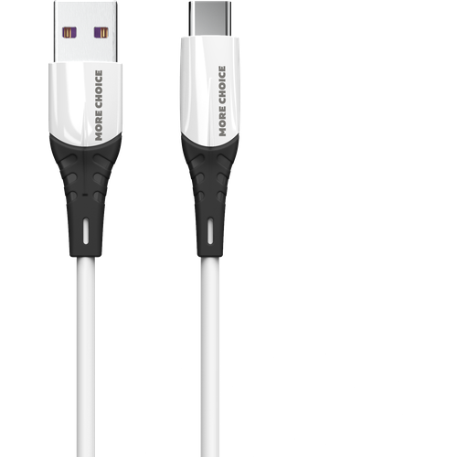 Дата-кабель USB 3.0A для Type-C More choice K32Sa силикон 1м White