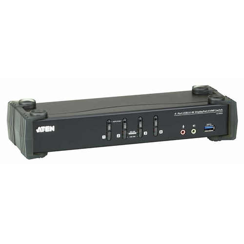 Квм переключатель ATEN 4P USB 4K DP/F. Audio KVMP/USB3.0 Switch (CS1924-AT-G)