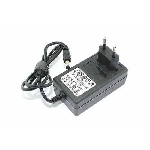 Блок питания 12V 4A 5.5x2.5mm пластиковый, вилка сбоку