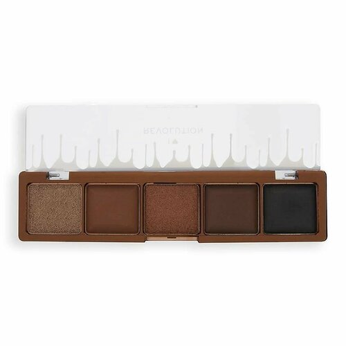 Палетка теней для ВЕК I Heart Revolution Mini Chocolate Eyeshadow Palette вес 5.5гр Dark Chocolate Cake, Великобритания - 1шт