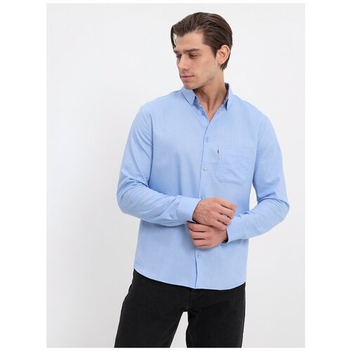 Рубашка GREG, размер 174-184/42, голубой
