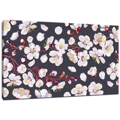 Картина Уютная стена "Весенние цветы сакуры" 110х60 см