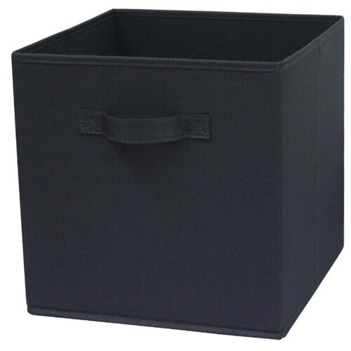 Короб для хранения стеллажный Spaceo Trench 31х31х31 см, 29.7 л, полиэстер, цвет - черный