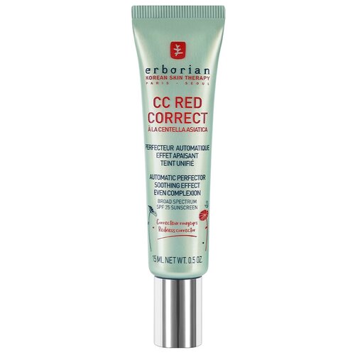 Erborian CC крем Red Correct, SPF 25, 15 мл, оттенок: зеленый