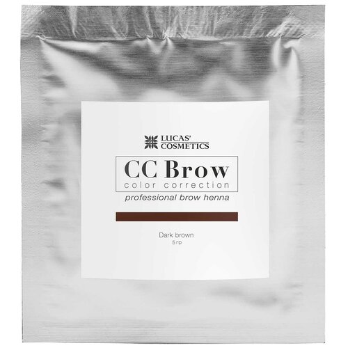 CC Brow Хна для бровей в саше 5 г, dark brown, 5 мл, 5 г