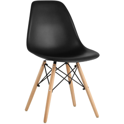 Стул для кухни Eames DSW Style, 1 шт, черный