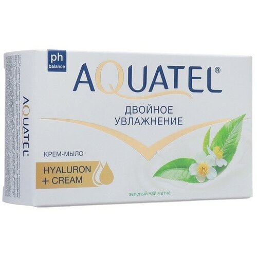 Крем-мыло твердое Aquatel "Зеленый чай матча", 90 г