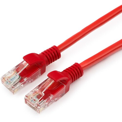 Сетевой кабель Gembird Cablexpert UTP cat.5e 1m Red PP12-1M/R