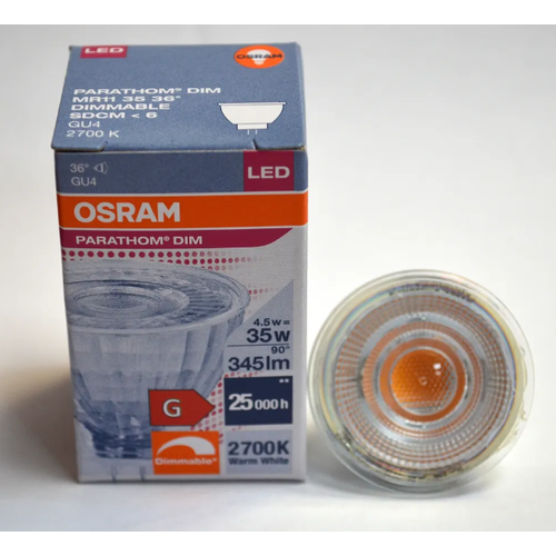 Светодиодная лампа Osram DIM Parathom Spot MR11 GL 35 4,5W/927 12V 36 GU4 .