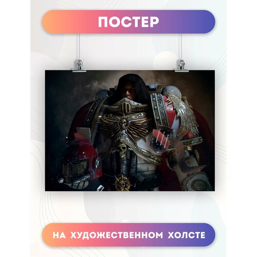 Постер на холсте Warhammer 40000 Adeptus Astartes (4) 60х80 см