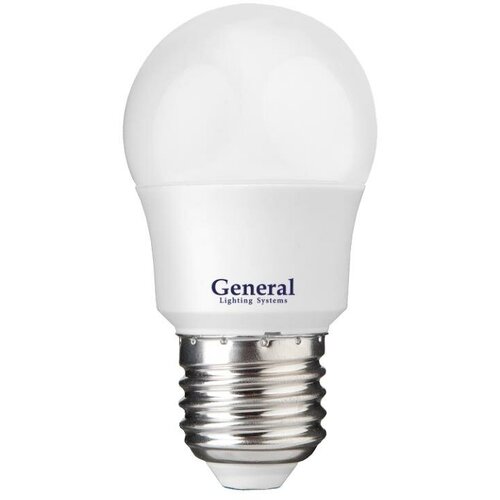Лампа светодиодная. General GLDEN-G45F 10Вт 230В 6500К Е27 шар (10 шт)