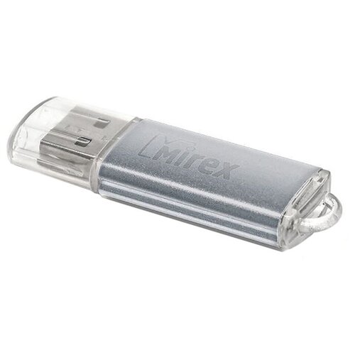 Флешка Mirex UNIT SILVER, 32 Гб, USB2.0, чт до 25 Мб/с, зап до 15 Мб/с, серебристая