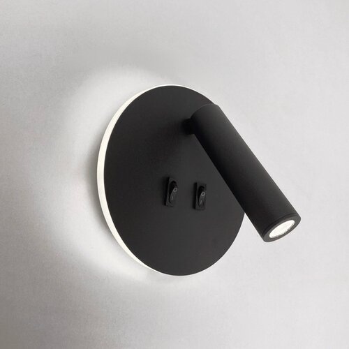 Настенный светильник бра с выключателем Sapfire, 11 Вт, цвет: черный