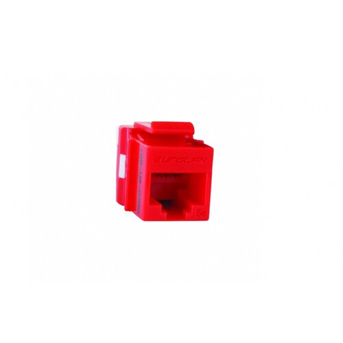 Модуль розеточный Keystone категории 5e UTP 1xRJ45 T568A/B красный 16B-U5-03RD Eurolan
