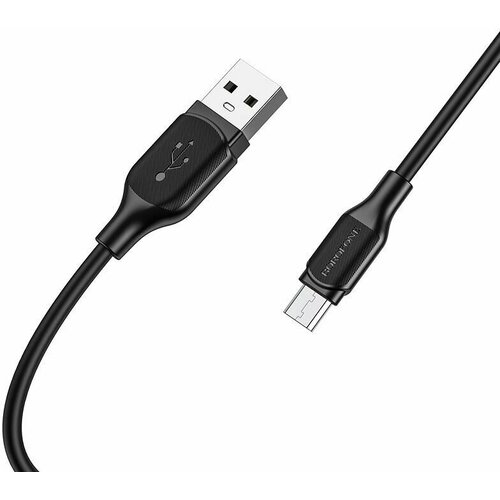 Кабель USB 2.4A (microUSB) 1м BOROFONE BX42 Черный