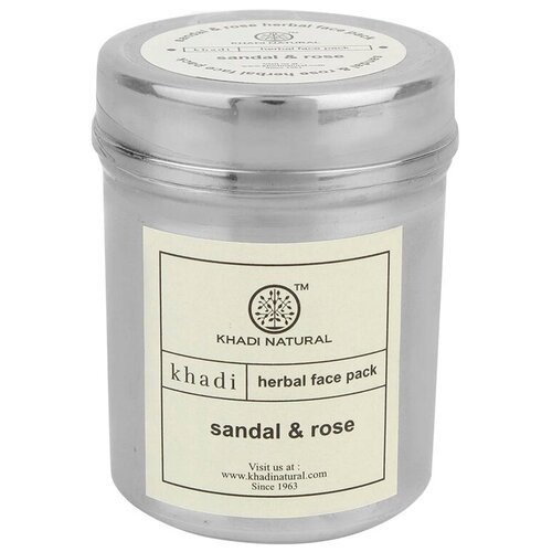 Khadi Natural очищающий убтан для лица Sandal & Rose, 50 г, 60 мл