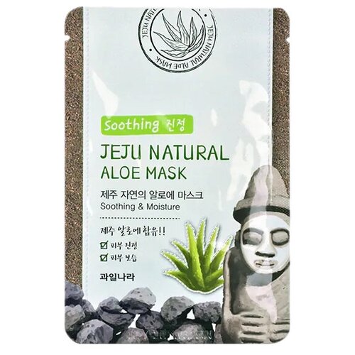 Welcos Jeju Nature's увлажняющая маска с экстрактом алоэ, 20 мл