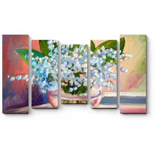 Модульная картина Весны прекрасные цветы 100x60