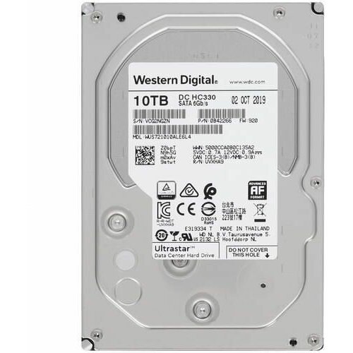 3.5" 10 ТБ Жесткий диск WD Ultrastar DC HC330 (0B42266)