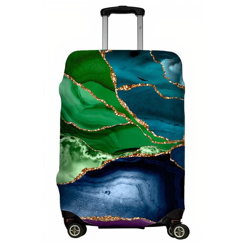 Чехол для чемодана LeJoy, размер S, синий, зеленый