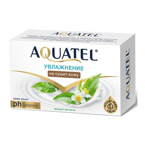 Крем-мыло твердое Aquatel зеленый чай матча 90гр 6232