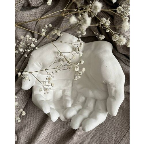 Кашпо, горшок для цветов, "Руки Давида " органайзер / статуэтка / подсвечник