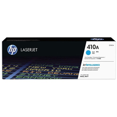 Картридж лазерный HP 410A CF411A голубой оригинальный 1 шт.