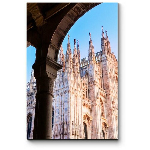 Модульная картина Миланский собор с необычного ракурса20x30