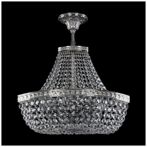Люстра Bohemia Ivele Crystal 1911 19113/H1/45IV Ni, E14, 240 Вт, кол-во ламп: 6 шт., цвет: никель
