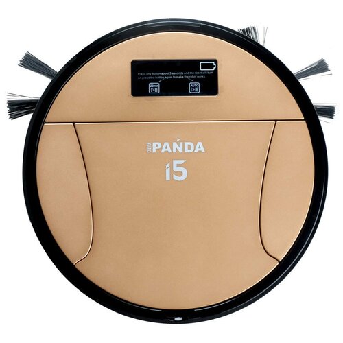 Робот-пылесос Panda i5, черный/золотой