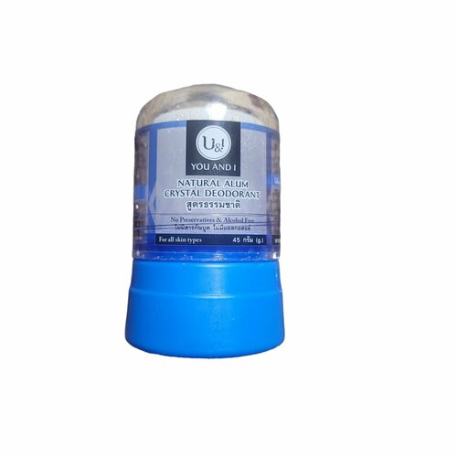 Кристаллический натуральный антибактериальный дезодорант "Natural ALUM" U&I, Тайланд, 45 гр.