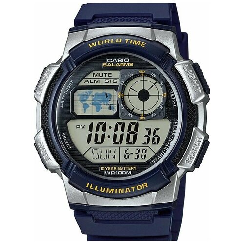 Наручные часы CASIO Standard, черный, синий