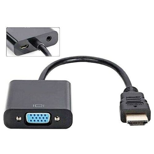 Видео адаптер HDMI на VGA Premier 5-983B 19M/15F, чёрный