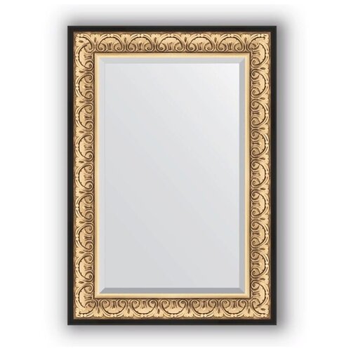 Зеркало Evoform Exclusive 100х70 Барокко золото