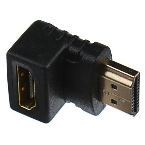 Переходник LuazON, HDMI (M) - HDMI (F), угловой