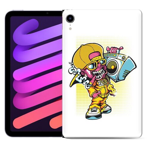 Чехол задняя-панель-накладка-бампер MyPads нарисованный парень с колонкой для Apple iPad mini 6 2021 противоударный