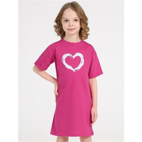 Платье Апрель, размер 64-128, фуксия, розовый