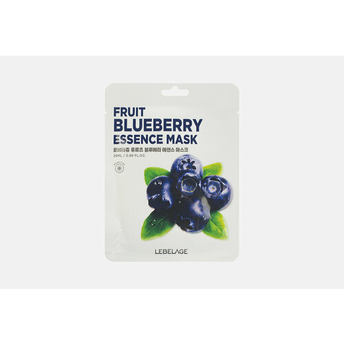 Тканевая маска для лица Lebelage Fruit Blueberry / объём 25 мл