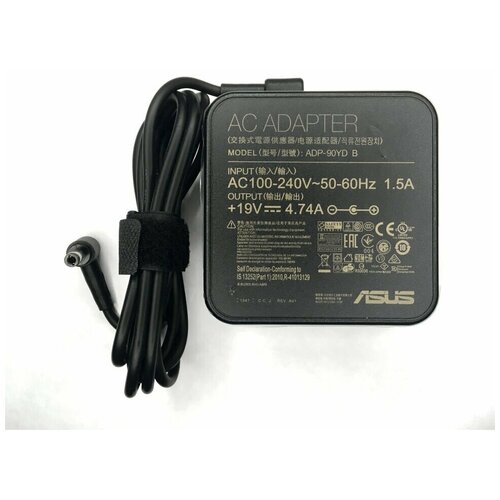 Блок питания (зарядное устройство) для ноутбука Asus A43TA 19V 4.74A (5.5-2.5) 90W Square