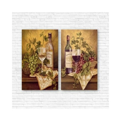 Модульная картина Натюрморт с виноградом