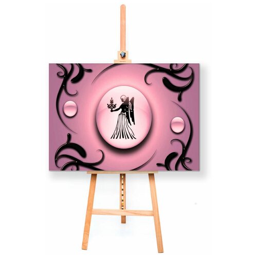 Интерьерная картина Coolpodarok Знаки Зодиака Дева Розовый фон