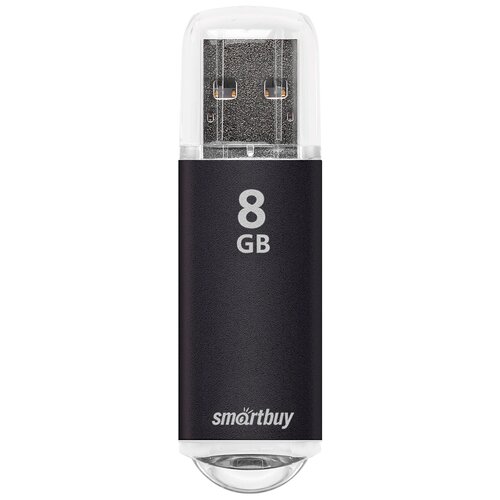 Флешка SmartBuy V-Cut USB 2.0 8 ГБ, 1 шт., черный