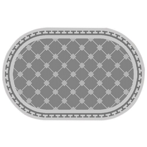 Ковер Люберецкие ковры Эко 77022-37, серый, 1.7 х 1.2 м