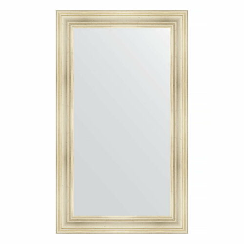 Зеркало настенное EVOFORM в багетной раме травленое серебро, 72х122 см, для гостиной, прихожей, кабинета, спальни и ванной комнаты, BY 3220