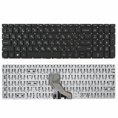 Клавиатура для ноутбука HP Pavilion 15-DA, 15-DB черная без рамки