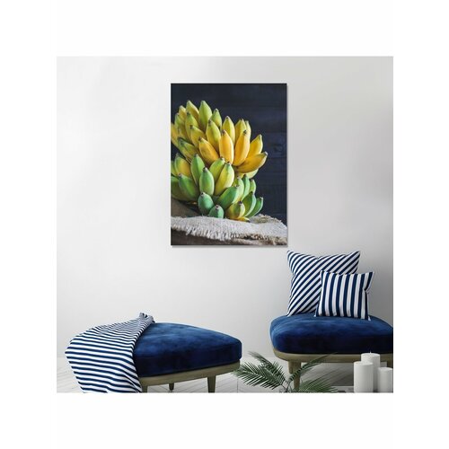Картина на холсте с подрамником Связка бананов 50х70