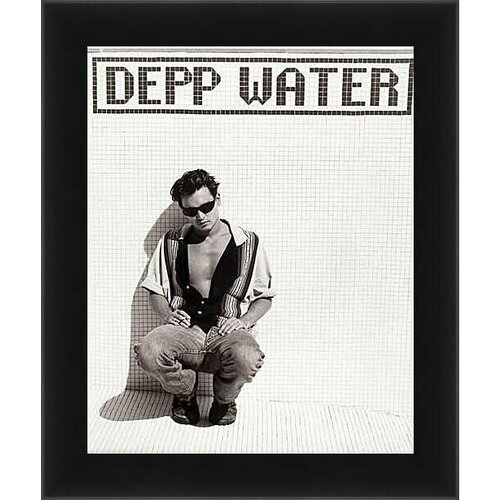 Плакат, постер на бумаге Johnny Depp-Джонни Депп. Размер 30 х 42 см