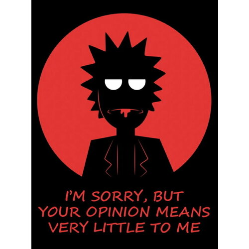 Плакат, постер на холсте Rick And Morty/Рик и Морти/комиксы/мультфильмы. Размер 42 х 60 см